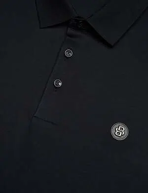 Hugo Boss Cotton Polo Shirt With Logo - Blue