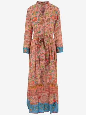 PEP'S CANNES Floral Print Cotton Dress