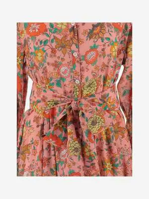 PEP'S CANNES Floral Print Cotton Dress