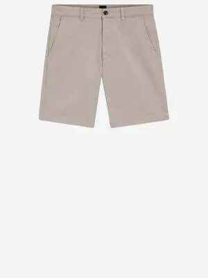 Hugo Boss Stretch Cotton Shorts - Beige