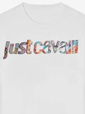 Just Cavalli Cotton T-shirt With Logo - White