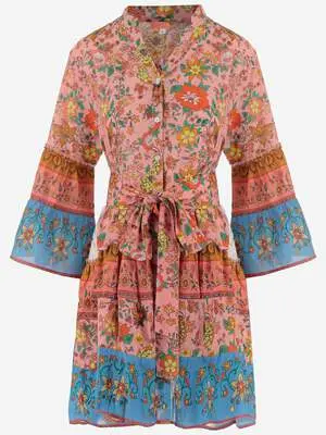PEP'S CANNES Floral Print Cotton Dress