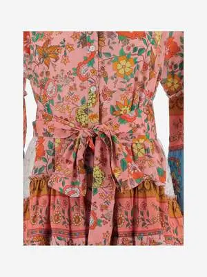 PEP'S CANNES Floral Print Cotton Dress