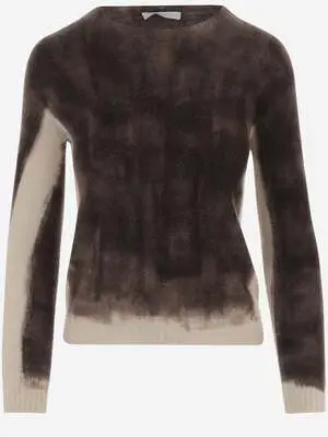 OLIVER LATTUGHI Cashmere Sweater With Gradient Effect - Brown