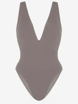 SORBET ISLAND Ariel V-neck One Piece Swimsuit - Beige