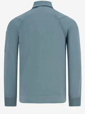 C.P. COMPANY Long Sleeved Cotton Polo Shirt