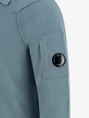 C.P. COMPANY Long Sleeved Cotton Polo Shirt