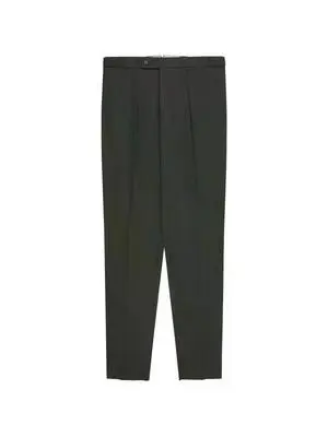 Incotex Pleated Tapered Trousers - Green