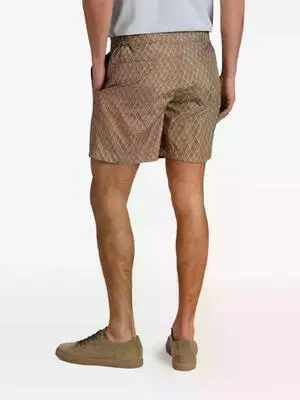 SLOWEAR Geometric Print Swim Shorts