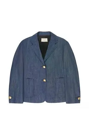 SLOWEAR Boxy-fit Button-fastening Blazer