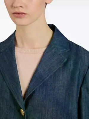SLOWEAR Boxy-fit Button-fastening Blazer