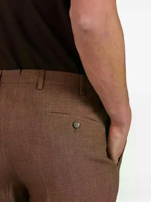 Incotex Micro Houndstooth Linen Trousers
