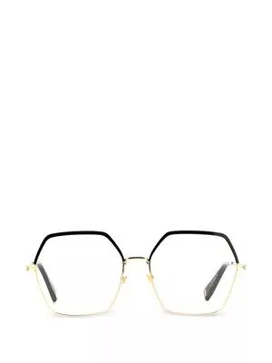 Marc Jacobs Geometric Frame Eyeglasses - Gold