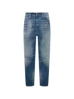 DIESEL® Faded Straight-leg Jeans - Blue