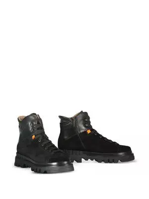 Santoni Lace-up Leather Boots