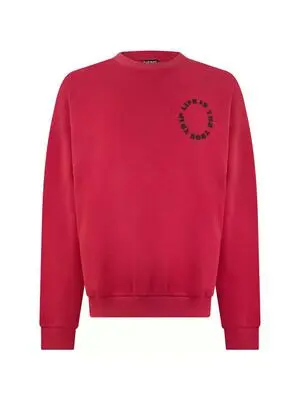 DIESEL® Embroidered Logo Sweatshirt - Red