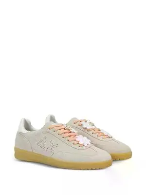 SUN 68 California Sun Flower Embellished Perforated Sneakers