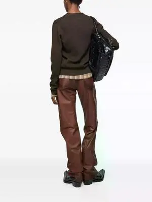 Acne Studios V-neck Check-detail Cardigan