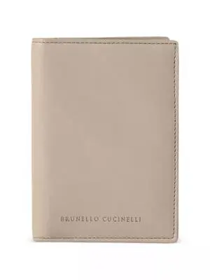 Brunello Cucinelli Logo-stamp Passport Holder