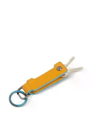 PIQUADRO Logo-debossed Leather Keyring