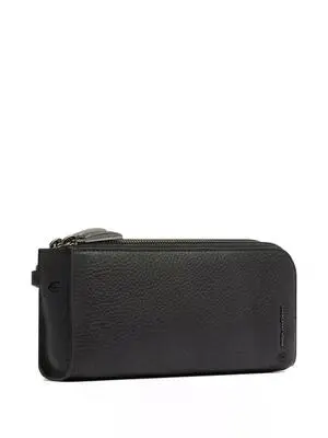 PIQUADRO Grained Leather Clutch Bag