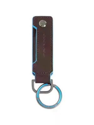 PIQUADRO Logo-debossed Keychain