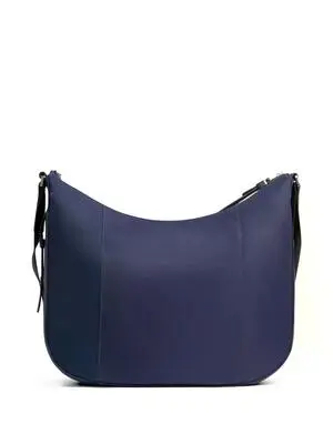 PIQUADRO Leather Panel Shoulder Bag - Blue