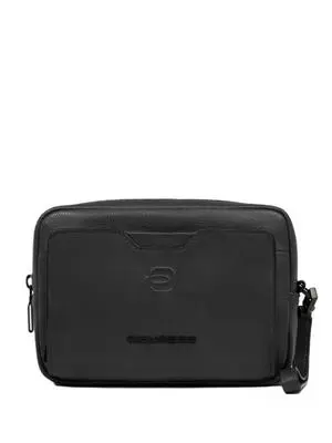 PIQUADRO Leather Clutch Bag - Black