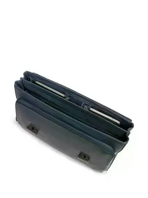 PIQUADRO Grained Leather Briefcase