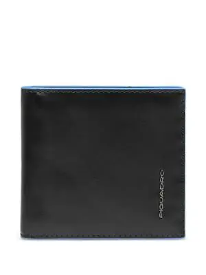 PIQUADRO Contrast-trim Money Clip Wallet - Black