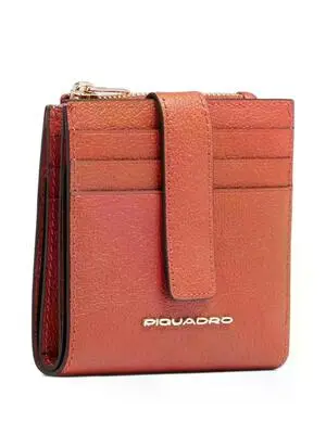 PIQUADRO Zipped Leather Cardholder