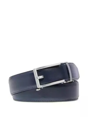 PIQUADRO Adjustable Leather Belt - Blue