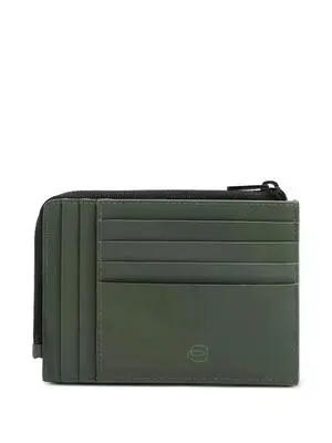 PIQUADRO Zipped Logo Wallet