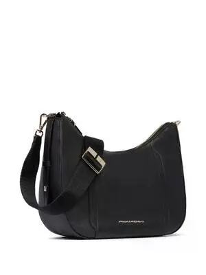 PIQUADRO Logo-lettering Leather Crossbody Bag