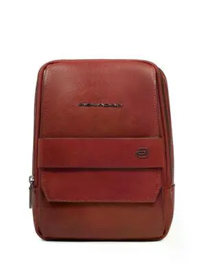 PIQUADRO Leather Messenger Bag - Red