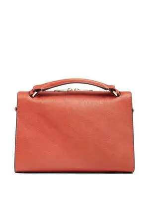 PIQUADRO Grained Leather Shoulder Bag