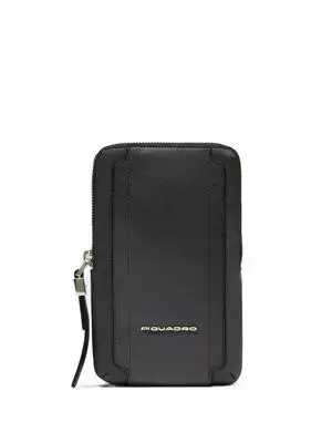 PIQUADRO Logo-plaque Phone Holder - Black