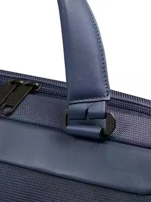 PIQUADRO Leather Trimmed Laptop Bag