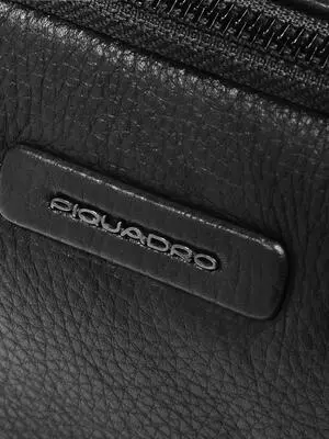 PIQUADRO Grained Leather Clutch Bag