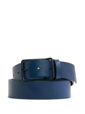 PIQUADRO Russel Prong-buckle Leather Belt - Blue