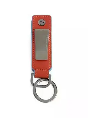 PIQUADRO Logo-detail Leather Keyring