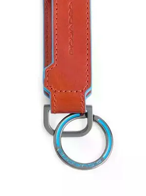 PIQUADRO Logo-detail Leather Keyring
