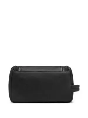PIQUADRO Leather-trim Hanging Toiletry Bag - Black