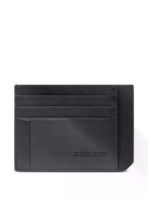 PIQUADRO Grained Leather Card Holder
