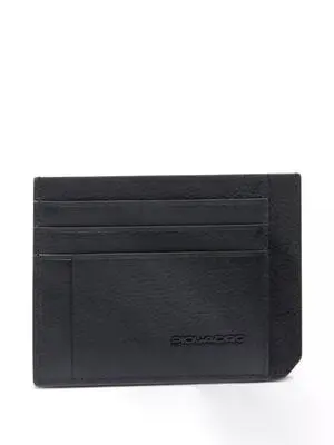 PIQUADRO Grained Leather Card Holder