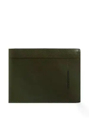 PIQUADRO Grained Leather Wallet - Green