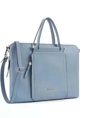PIQUADRO Expandable Leather Laptop Bag