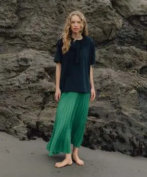 Jenni Kayne Pleated Skirt - Green