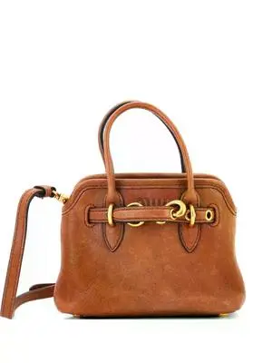 Miu Miu Aventure Leather Mini Tote Bag