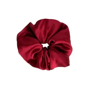 CREASE Silk Scrunchie - Red